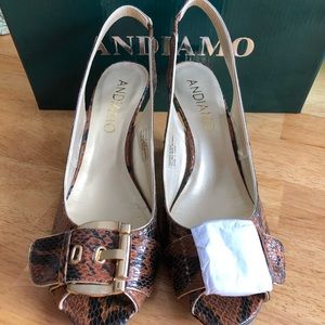 Shoes | Heeled Sandal New Beautiful Animal Embossed | Poshmark
